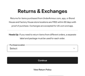 Under Armour Return Policy: Everything You Need to Know - Zippy Returns